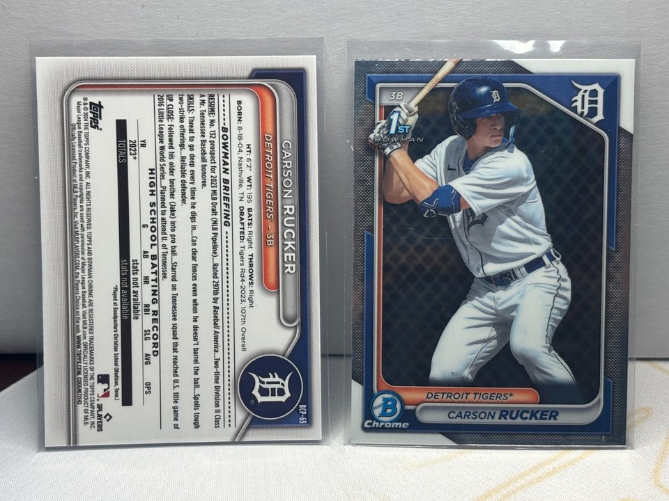2024 Bowman - Chrome Prospects #BCP-65 Carson Rucker (2) (RC) | eBay