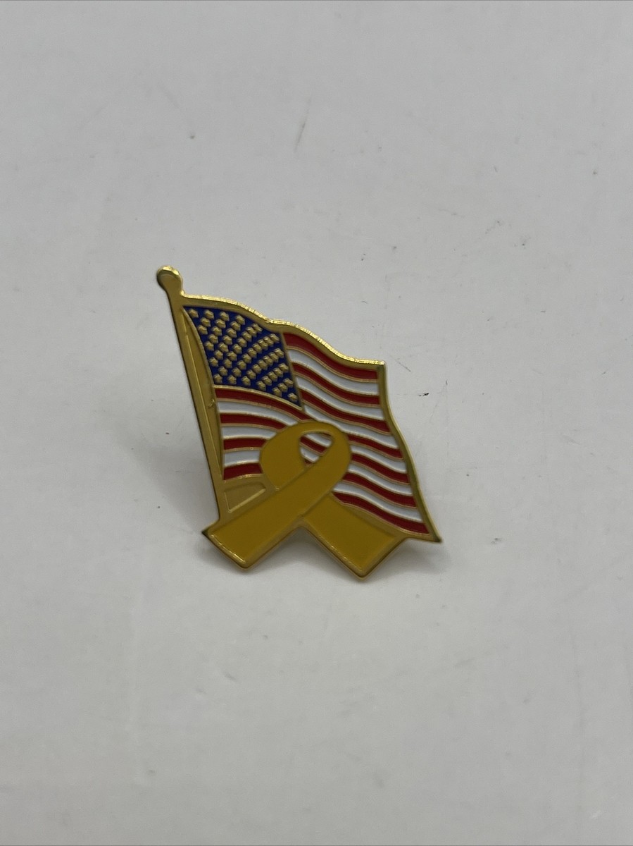 American Flag Ribbon Pin Amazon.com: WIZARDPINS Authentic Official