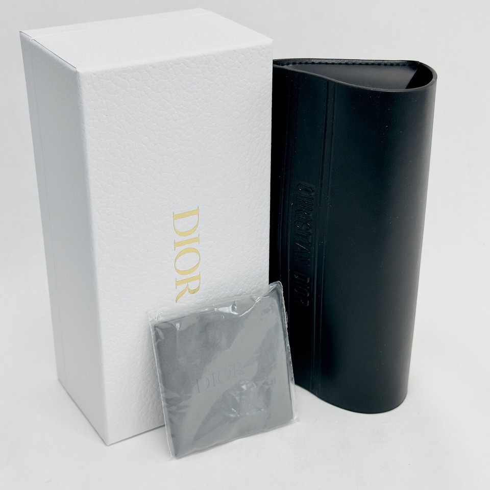 CHRISTIAN DIOR SIGNATURE Gray Gold Sunglasses DIORSIGNATURE S5U Square ...