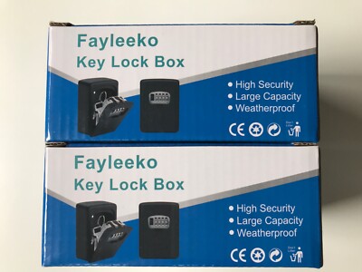 Two Pack Fayleeko Large Capacity ,High Security, Weatherproof, Key Lock ...
