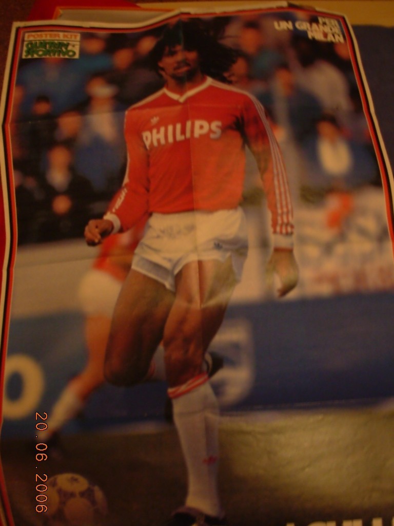 POSTER Ruud GULLIT PSV EINDHOVEN 1986 | eBay