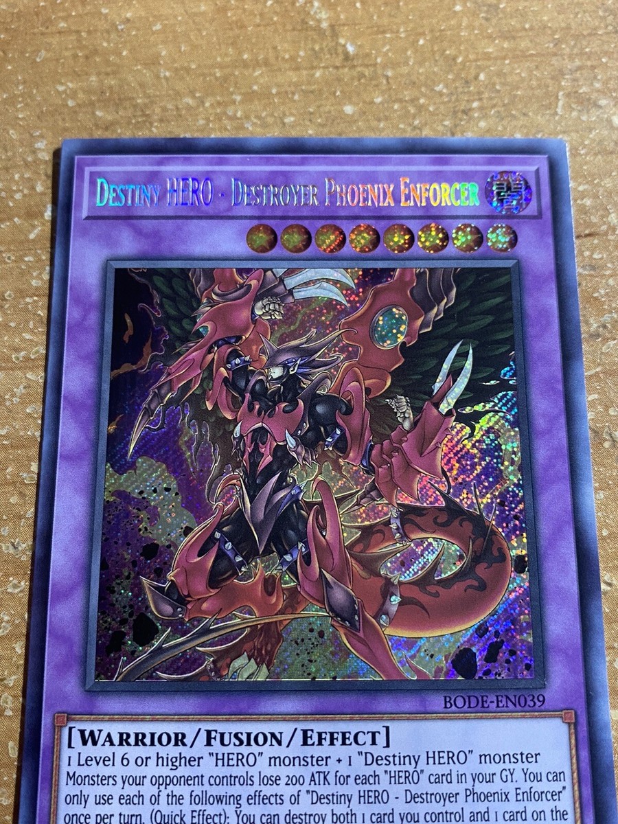 Destiny Enforcer Yugioh Destiny HERO Deck Stratos Destroyer Phoenix