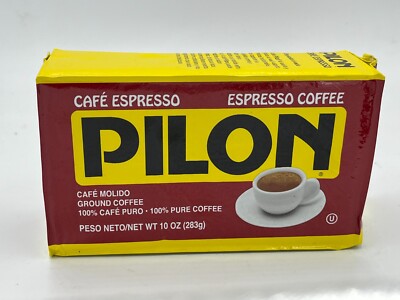 Cafe Pilon Espresso Coffee Dark Roast 10 oz Brick FREE EXPEDITE ...