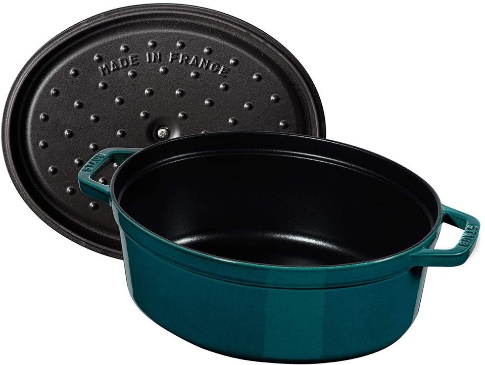 STAUB Oval Cast Iron Cocotte 31 cm La Mer | eBay