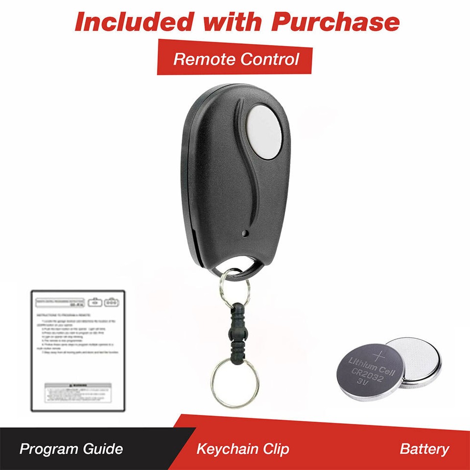 1/2 PC Garage Door Opener 318mhz For Linear Wireless Remote (LD033 ...