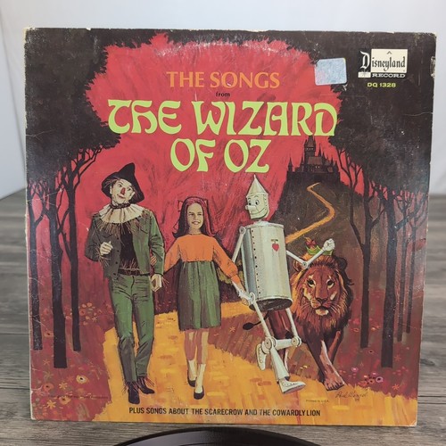The Songs From The Wizard Of Oz Original Vinyl LP Disneyland Records ...