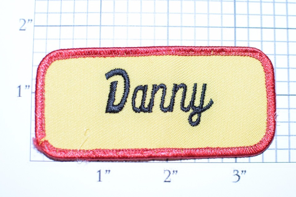 Name Tag Patch Embroidered Vintage Sew-on for Work Shirt Uniform ...