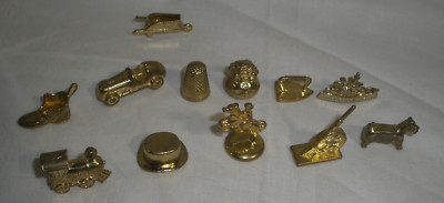 Monopoly Tokens Gold set of 12 | eBay