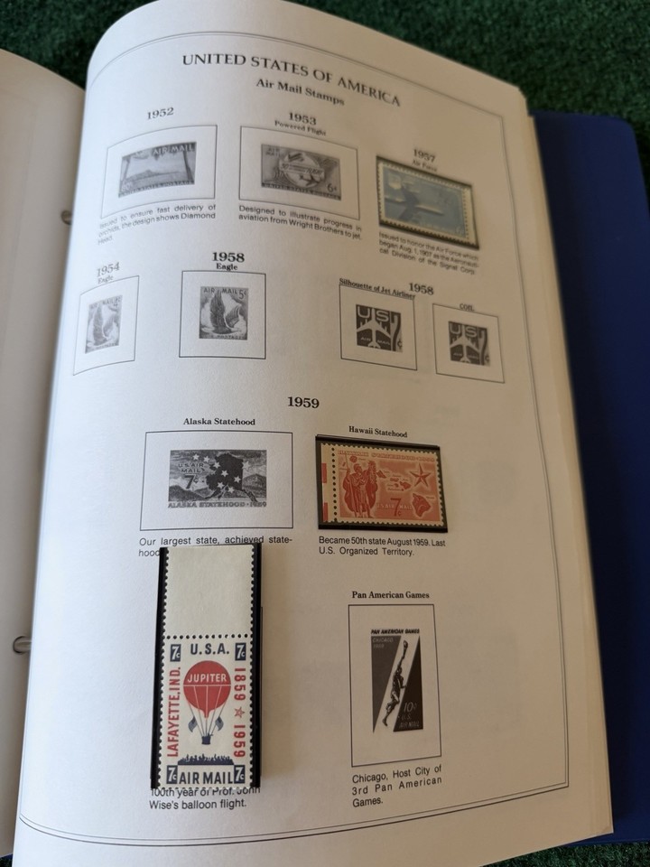 VTG United States LIBERTY STAMP ALBUM COLLECTION Book 1847 - 1960s 75 ...
