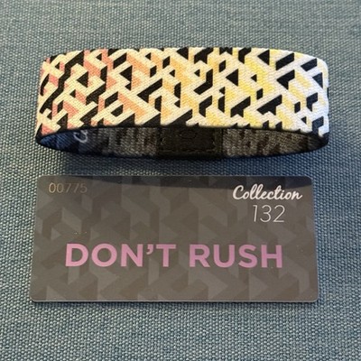 New! ZOX Strap *DON’T RUSH* Sz MEDIUM Wristband with Card - Collection ...