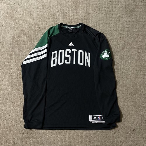 Vintage Adidas Boston Celtics Player Warmup Embroidered Longsleeve ...