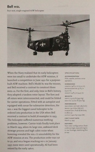 Bell HSL Helicopter Picture Article Vintage Info Page Details Sheet | eBay