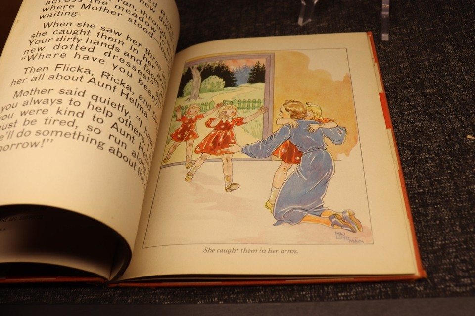 Flicka Ricka Dicka & New Dotted Dresses HC Book Maj Lindman 1939 1st ...