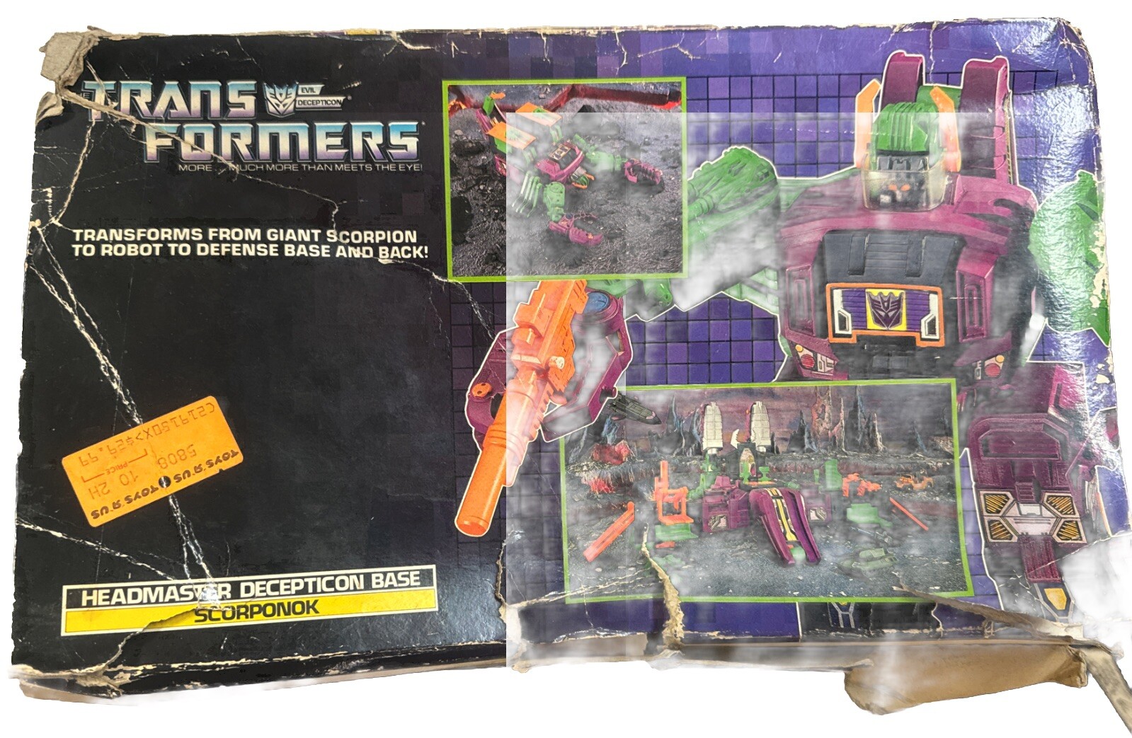 Transformers Original Headmaster Decepticon Base Scorponok Mint | eBay