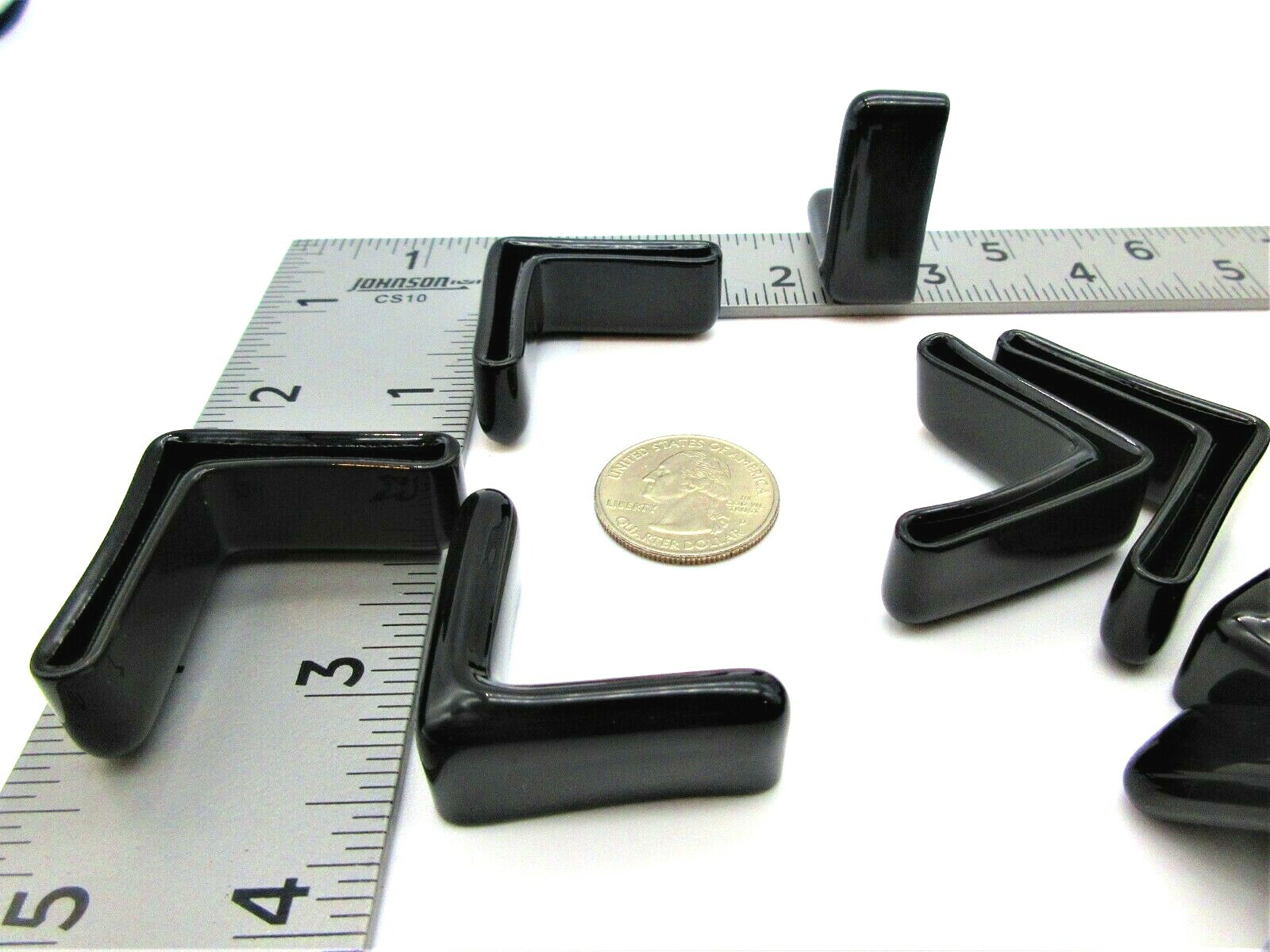 1 1/4” x 1 1/4" Angle Iron PVC End Caps Fits 1/8" Metal Various Pack ...