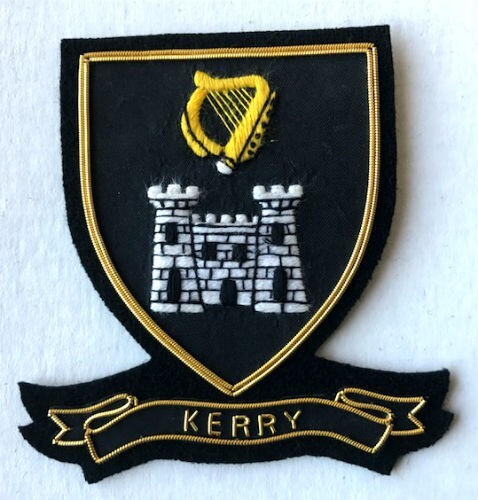 HAND EMBROIDERED IRISH COUNTY - KERRY - COLLECTORS HERITAGE ITEM TO BUY ...