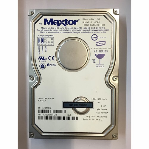 6L100P0021L11 - Maxtor 100GB 7200 RPM Ide 3.5 " HDD | eBay