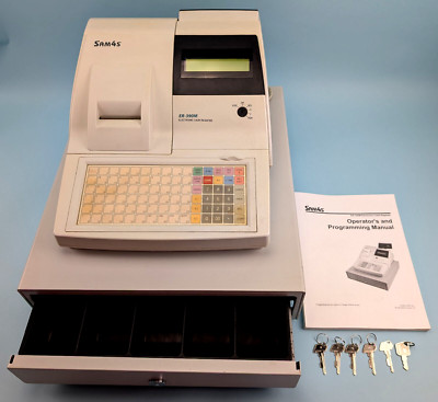 SAM4S Electronic Cash Register ER-390 / 390M + Manual & Key Set ...