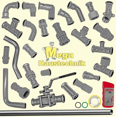 Pressfitting Edelstahl V4A M Kontur Profil passt zu Geberit Mapress ...