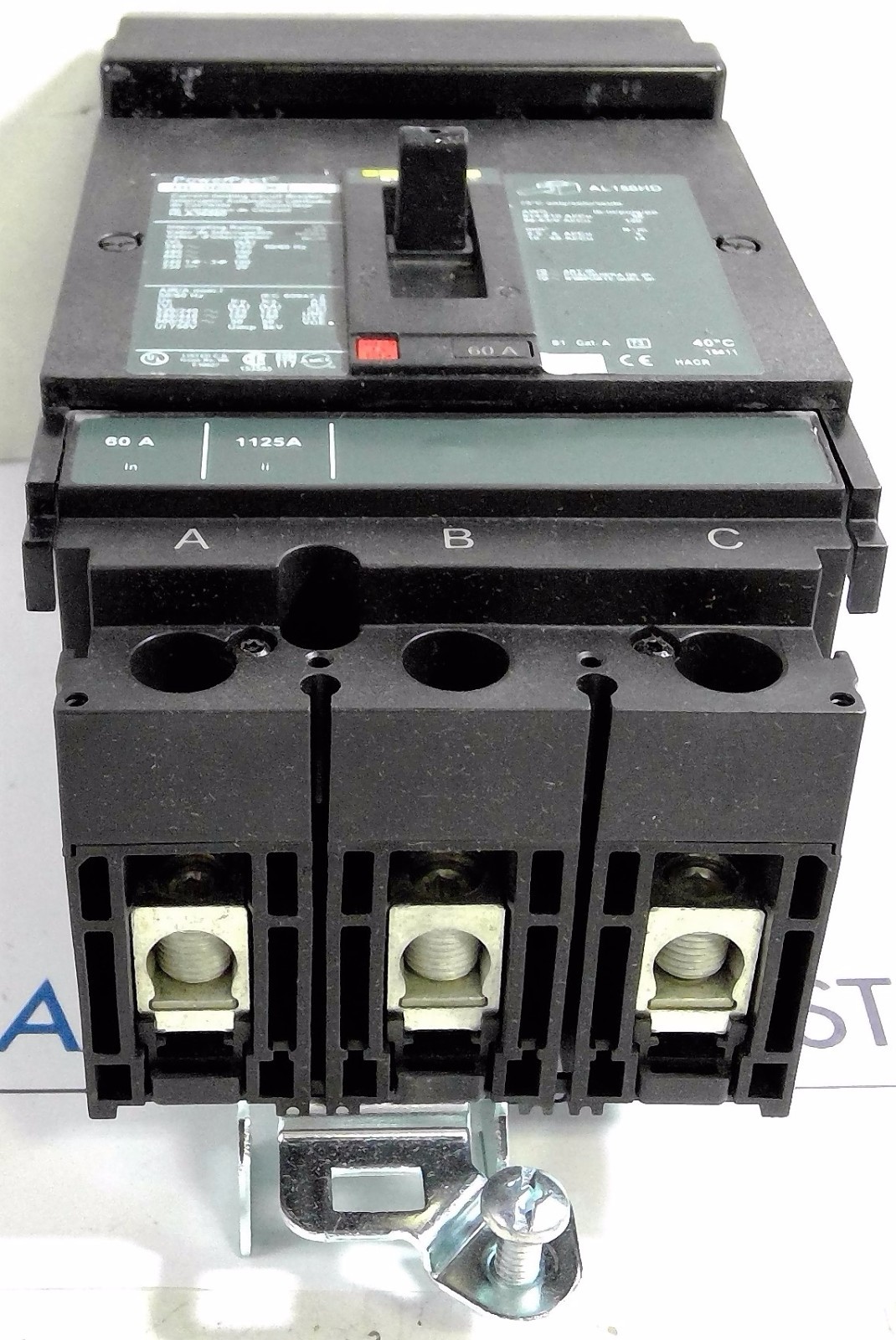 Square D Schneider Electric HLA36060 3P 600v 60a PowerPact Breaker NEW ...