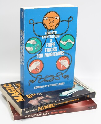 Lot of 3 Magic Rope Tricks For Magicians Softcover Books | eBay