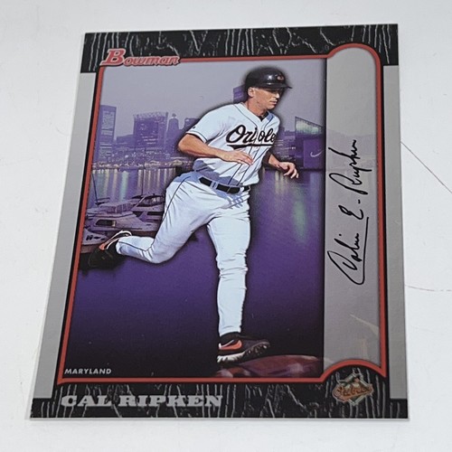 1999 Bowman International Baltimore Orioles Baseball Card #5 Cal Ripken ...
