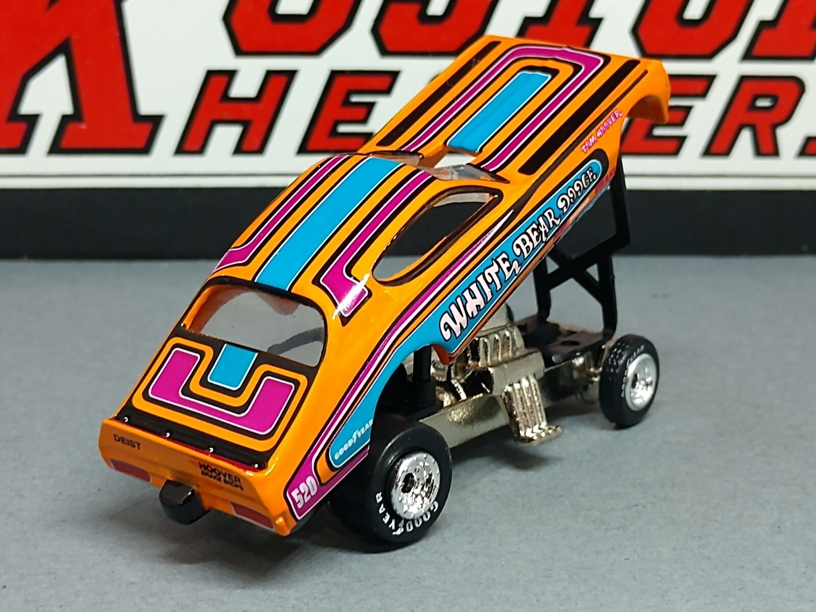 NHRA FUNNY CAR TOM HOOVER WHITE BEAR DODGE LIMITED EDITION COLLECTIBLE ...
