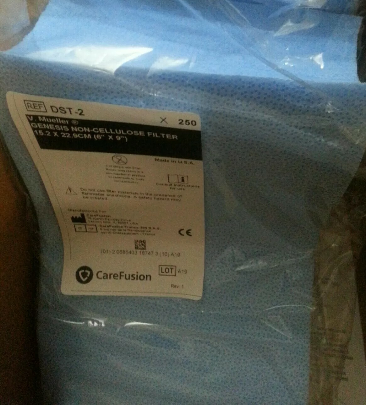 CareFusion V. Mueller Genesis Non-Cellulose Filters 6x9 DST-2 (Box of ...