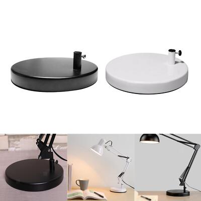 Desk Lamp Base 19cm Round Bottom Plate Adjustable Metal Base for Table ...