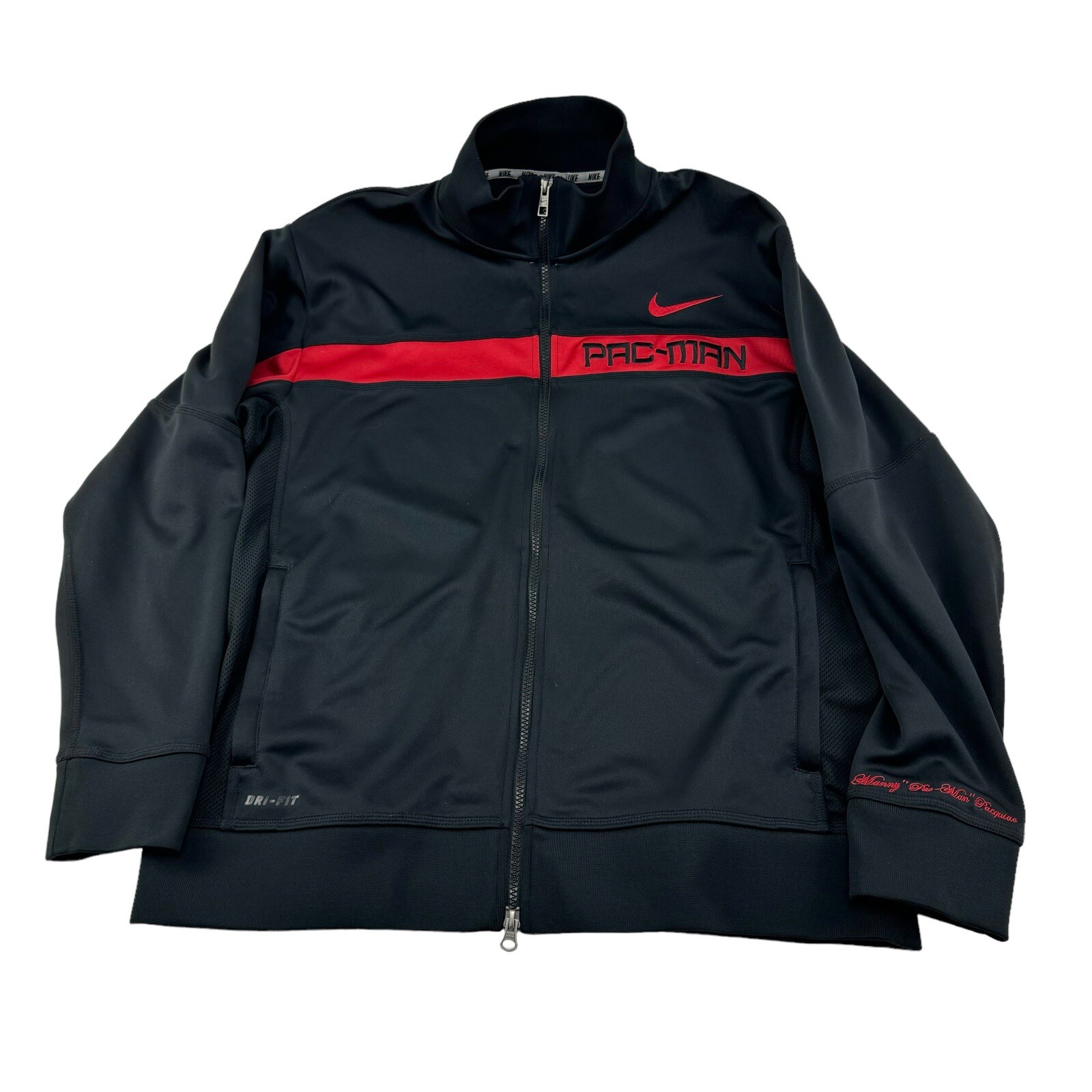 Nike Dri-Fit Black & Red Manny "Pac-Man" Pacquiao Ful… - Gem