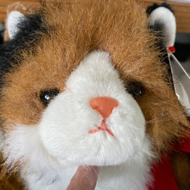 Z2 1995 Ty Maggie Calico Cat 15" Laying Plush Vintage Kitten Vtg ...