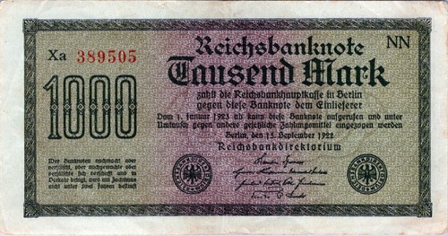 Germany 1000 Mark 1922 Banknote | eBay