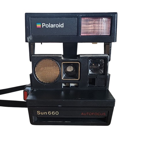 Polaroid Sun 660 Autofocus Instant Camera with Strap Vintage | eBay