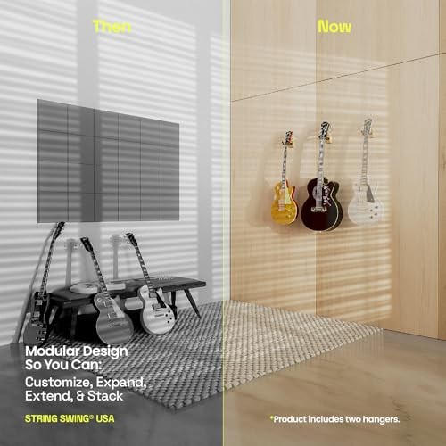 String Swing - CC01K - Wall Mount Guitar Hanger & Mounting Bracket ...