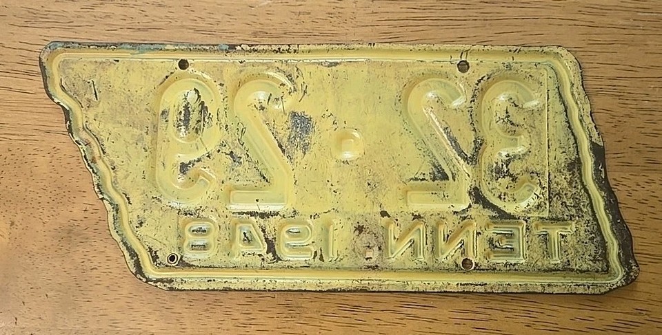 1948 Vintage Tennessee Motorcycle License Plate | eBay