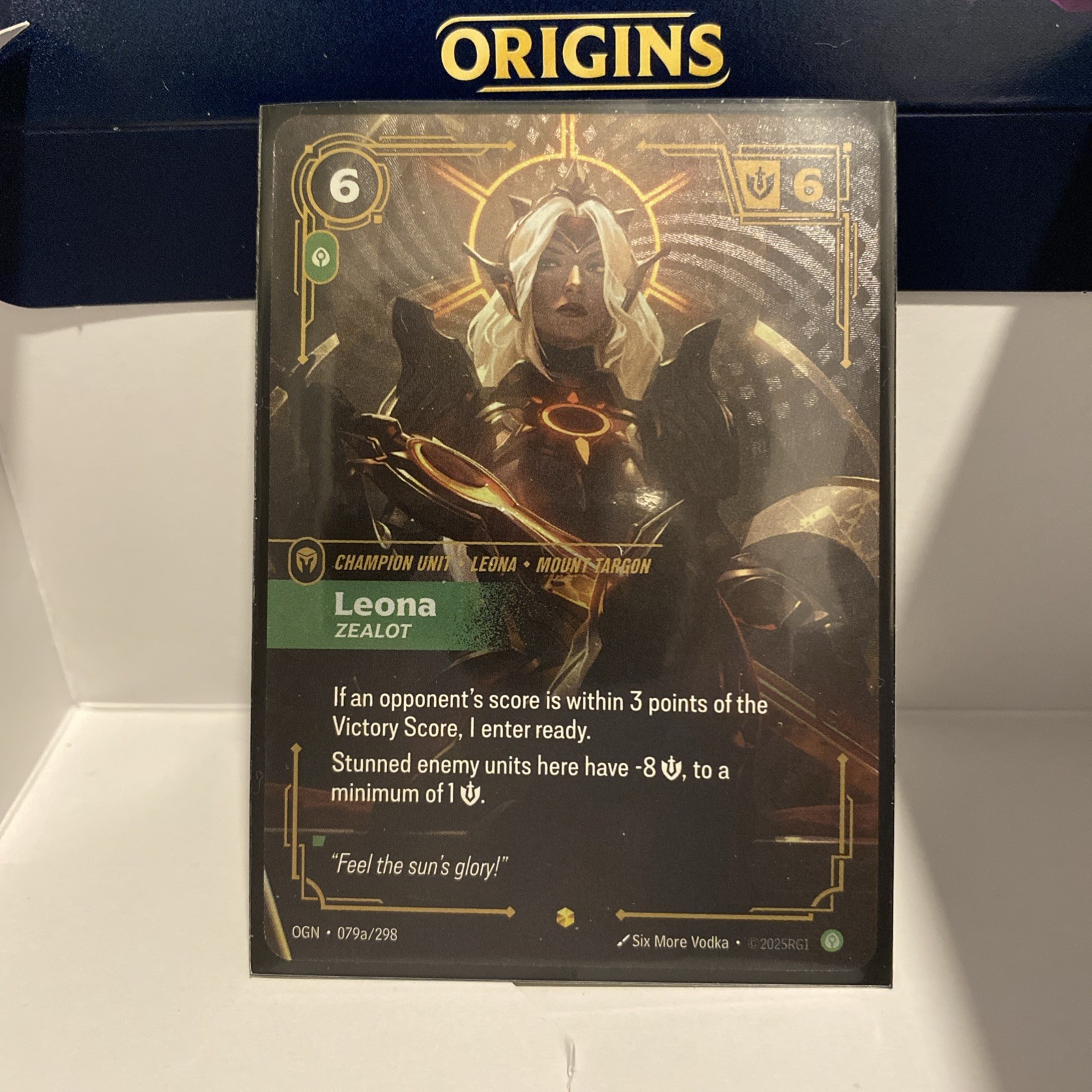 Riftbound League Of Legends Origins Alt Art Leona Zealot 079a/298 NM | eBay