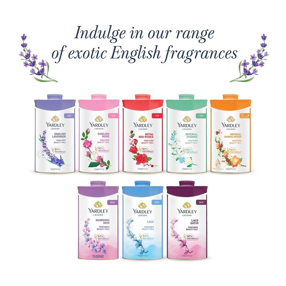 Yardley London English Lavender Perfumed Talc Powder For Women | eBay