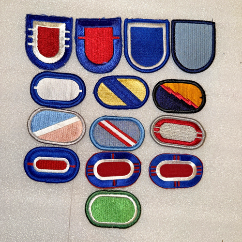 Lot of 14 US Army Flashes & Ovals Patches: Airborne Infantry | eBay
