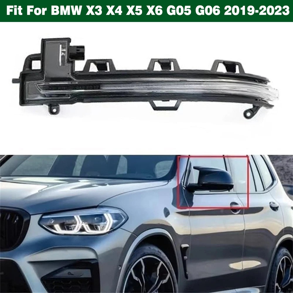 Left Mirror Turn Signal Light 63137441439 For BMW X3 X4 X5 X6 G05 G06 ...