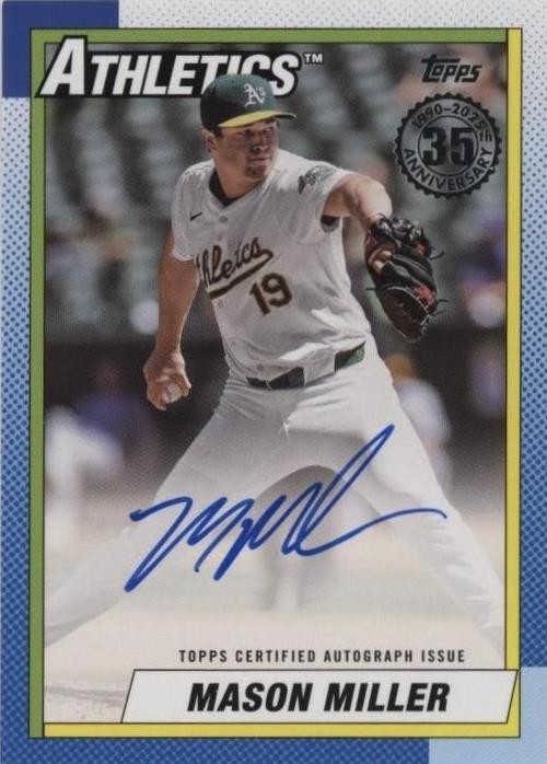 2025 Topps Series 1 - 1990 Topps Baseball Autographs Mason Miller #90A ...