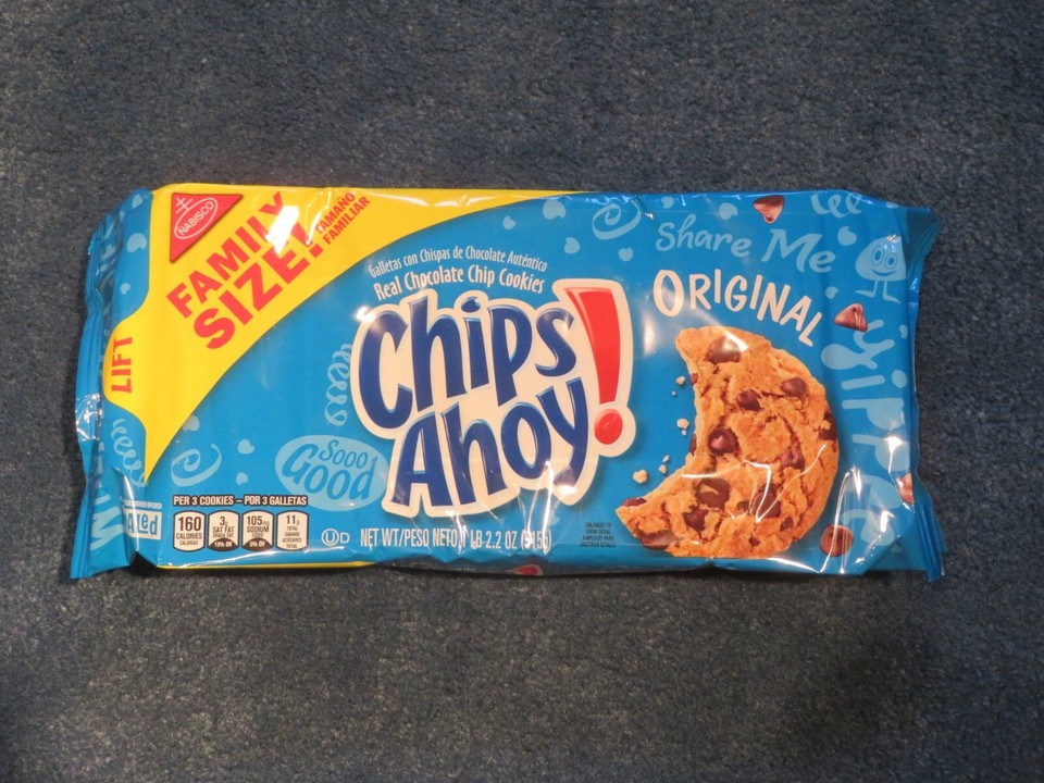 (6) Family Size Bags Of Chips Ahoy! Original Chocolate Chip Cookies 18. ...
