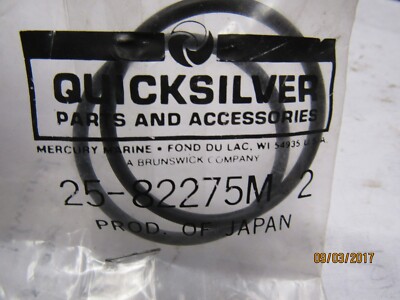 2 NEW OEM MERCURY QUICKSILVER O'RINGS 25-82275M | eBay