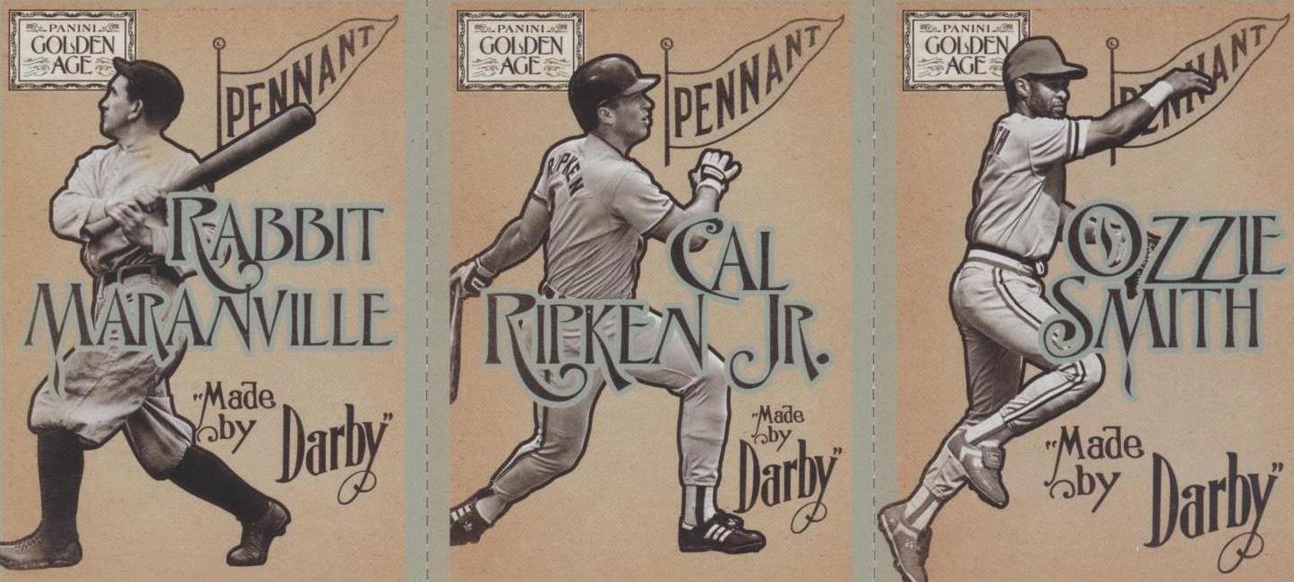 2014 Panini Golden Age - Box Topper Darby Chocolate 3-Card Panel Cal ...