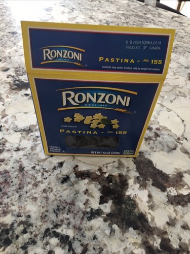 Ronzoni Pastina No. 155 BOX ONLY Empty Collectible **Discontinued ...