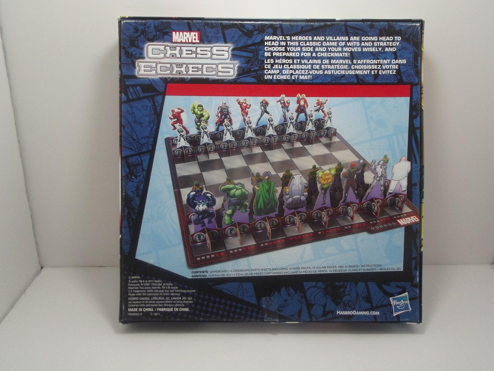 Marvel Chess Set Board Game-Heroes and Villains COMPLETE | eBay