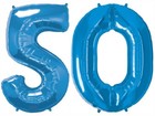 34" Giant Foil Blue Number Air Helium Large Balloons Birthday Party ...