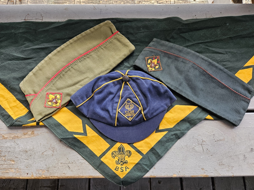Vintage Cub & Boy Scouts Of America BSA Caps Covers Hats And Scarf | eBay