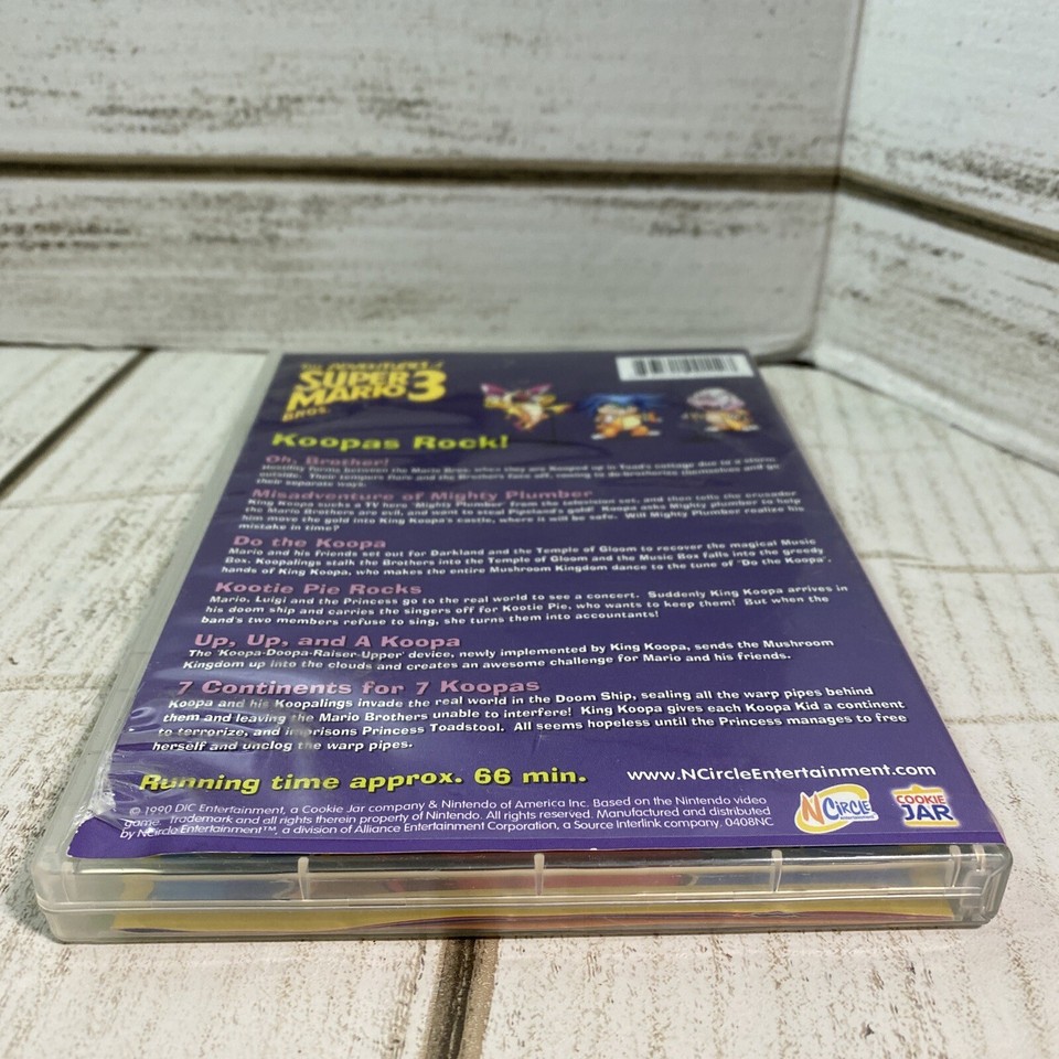 The Adventures of SUPER MARIO BROS. Koopas Rock DVD Children's Cartoon ...