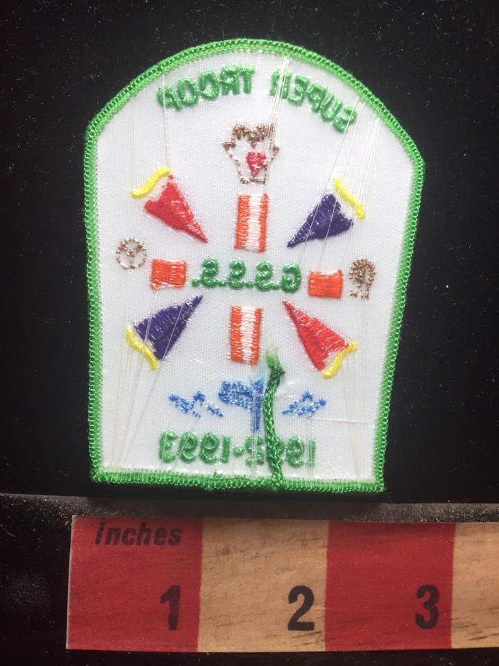 1992-1993 GSSS SUPER TROOP Patch ( Girl Scouts Singing Sands I Think ...