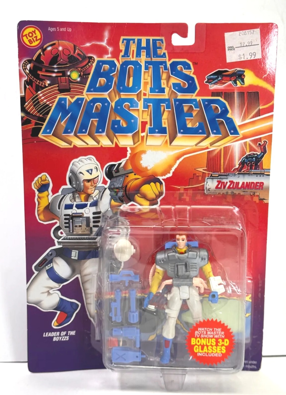 The Bots Master Ziv Zulander ZZ Leader Of The Boyzzs Gun Helmet Toybiz ...